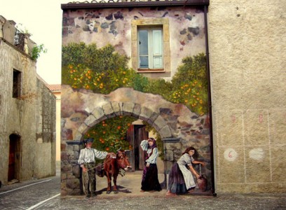 'Talking houses' in the mural towns of Italy